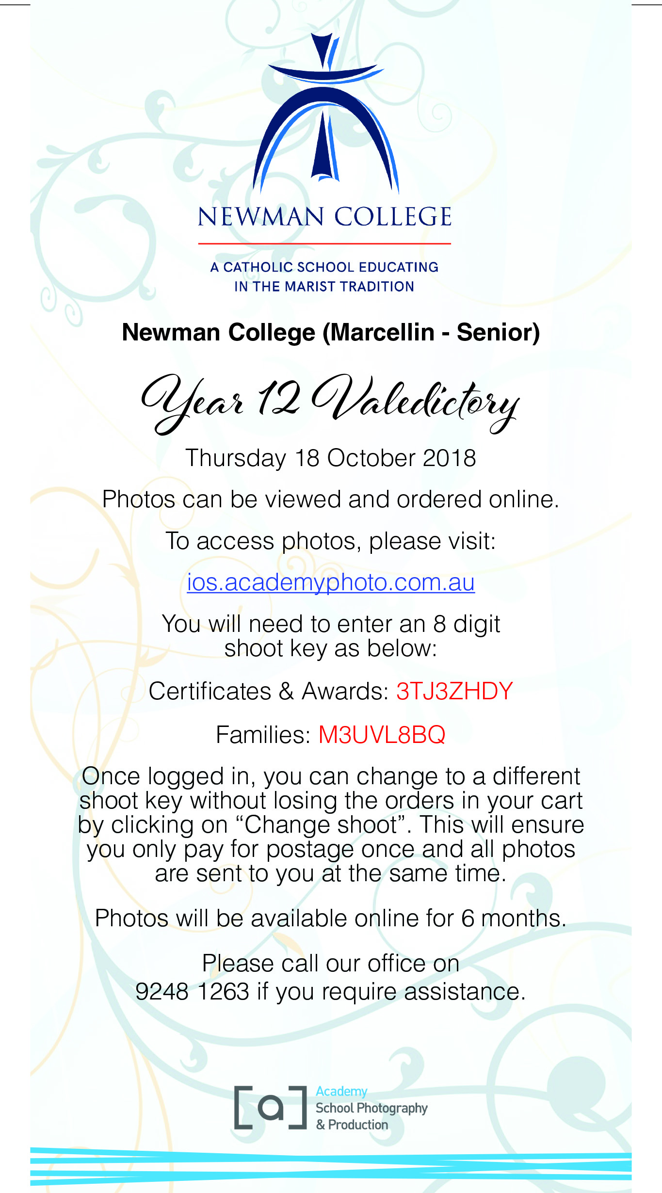 Year 12 Graduation Professional Photos - Newman College