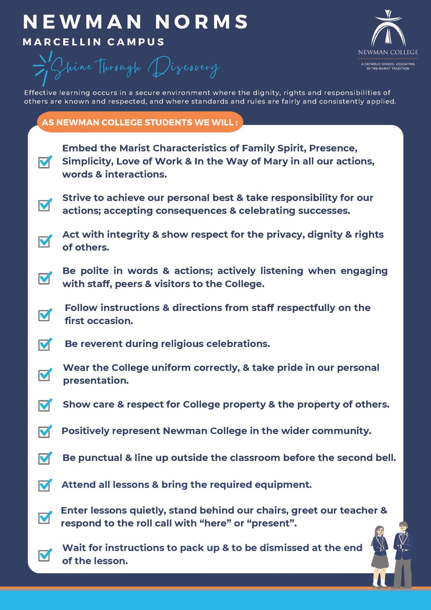 From the Vice Principal - Term 1 Week 2 - Newman College